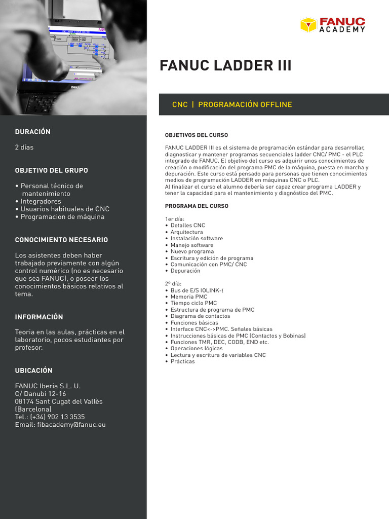 Curso FANUC LADDER III para CNC | PDF | Controlador lógico programable ...