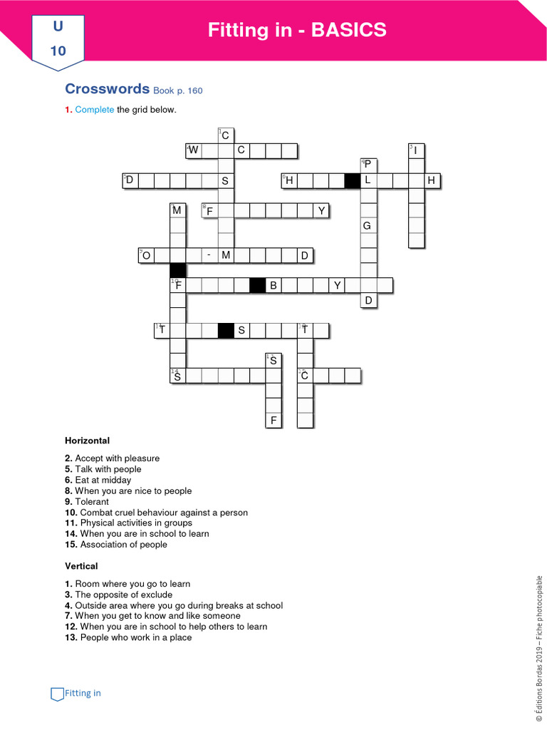 Fitting in Worksheet 31 p160 | PDF