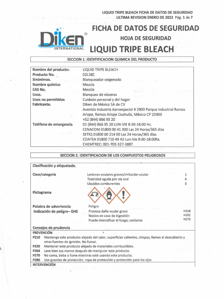 Liquit Triple Bleach | PDF