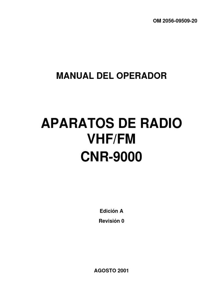 PRC-930 Manual Operador Radio | PDF | Radio | Sistema de ...