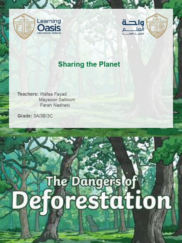 Sharing The Planet: Teachers: Wafaa Fayad Maysoon Salloum Farah Nashebi ...