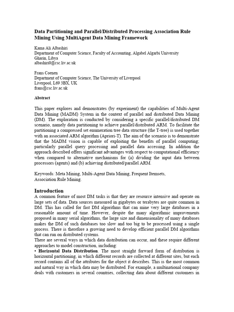 Data Partitioning Pdf Parallel Computing Image Segmentation 6376