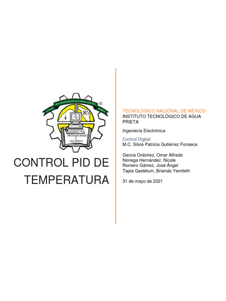 Control PID de Temperatura | Descargar gratis PDF | Diodo emisor de luz | Arduino