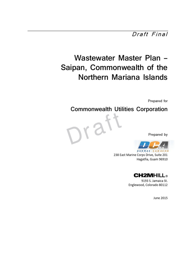wastewater master plan | PDF | Pumping Station | Clean Water Act