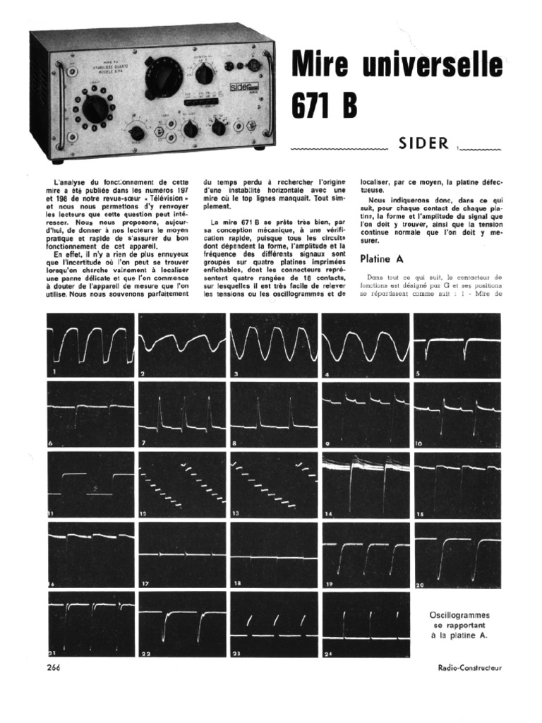 Mire Sider 671b Functiongenerator | PDF