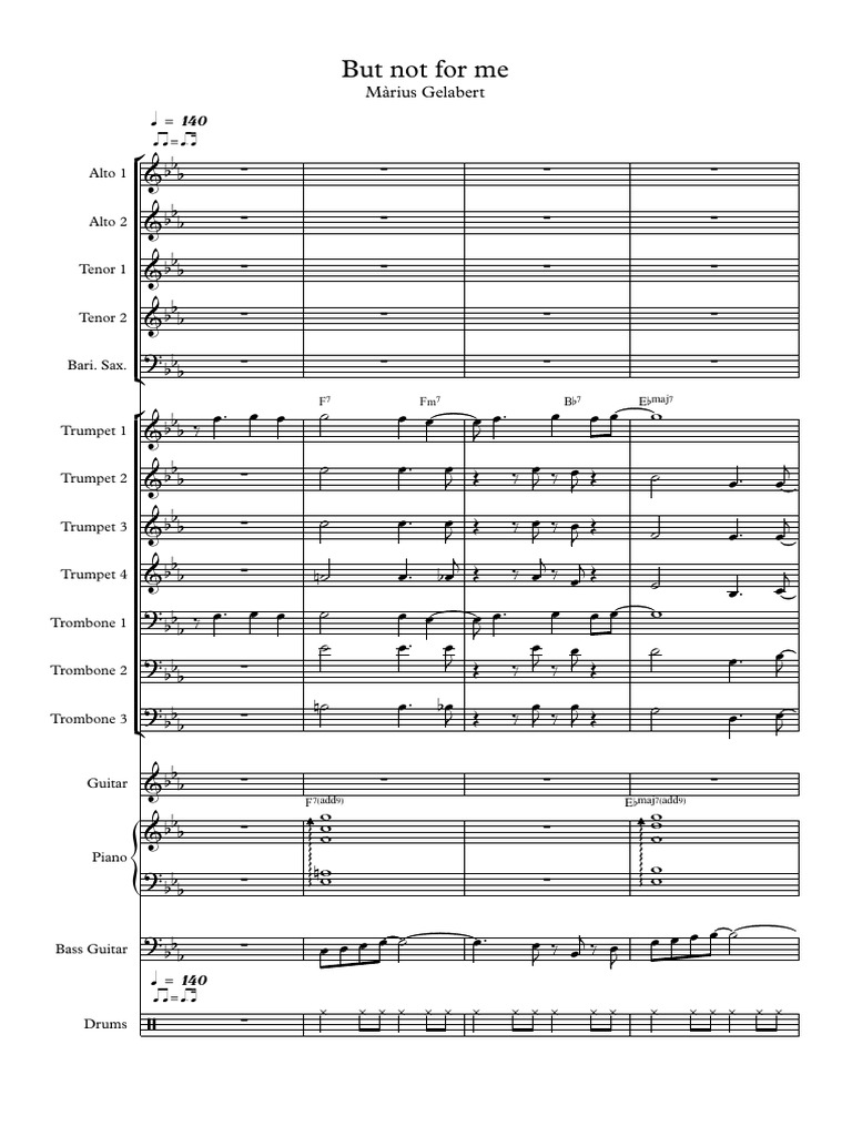 But Not For Me Big Band | PDF