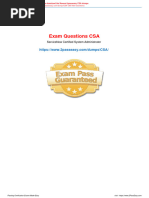 CSA Exam Blueprint | PDF