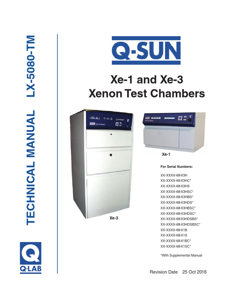 Q-Sun Test Chambers | Download Free PDF | Ultraviolet | Water Purification