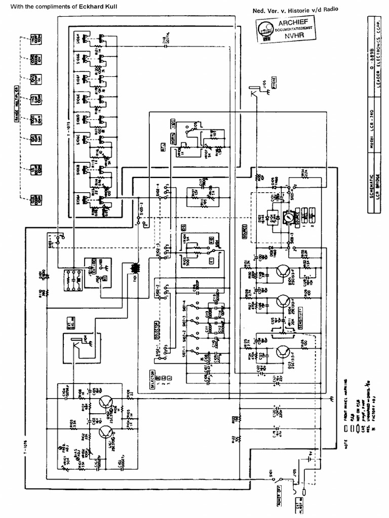 Leader lcr740 LCR Bridge 1984 SCH | PDF