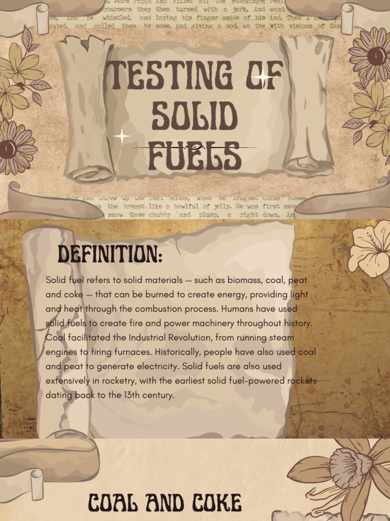 Testing of Solid Fuels | PDF | Coal | Fuels