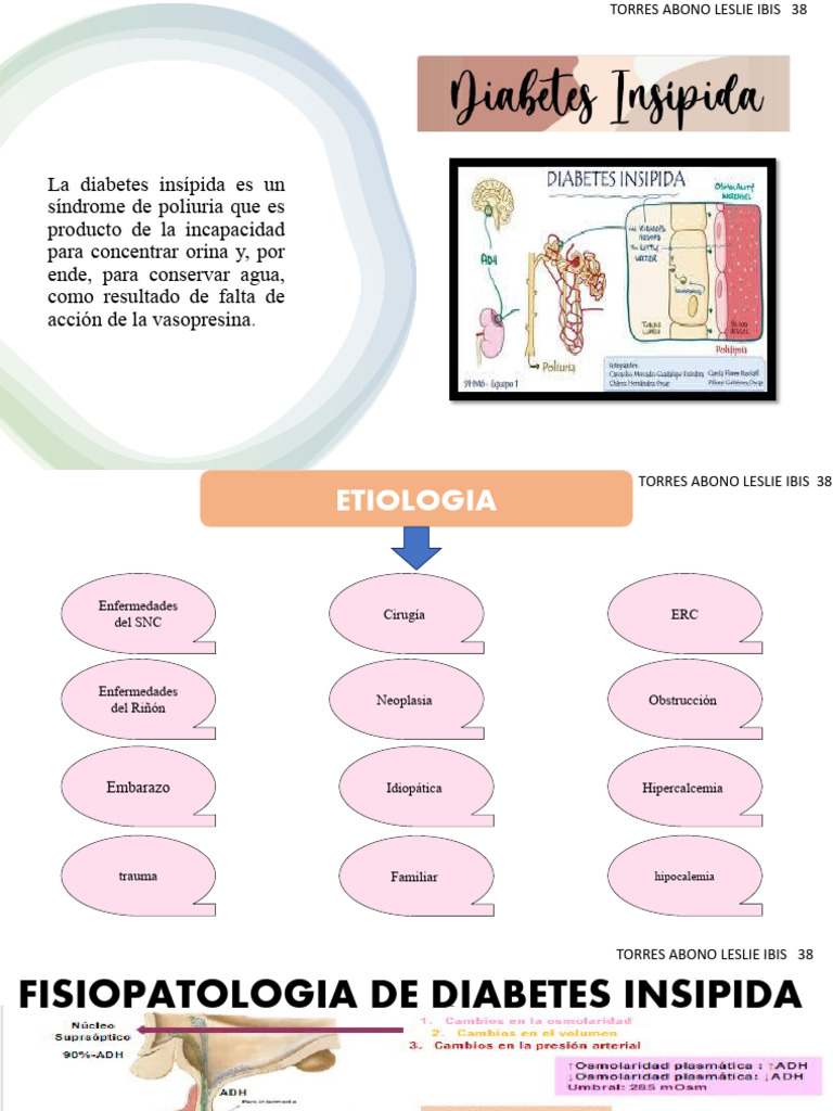 Diabetes Insipida | PDF | Medicina CLINICA | Causas de la muerte