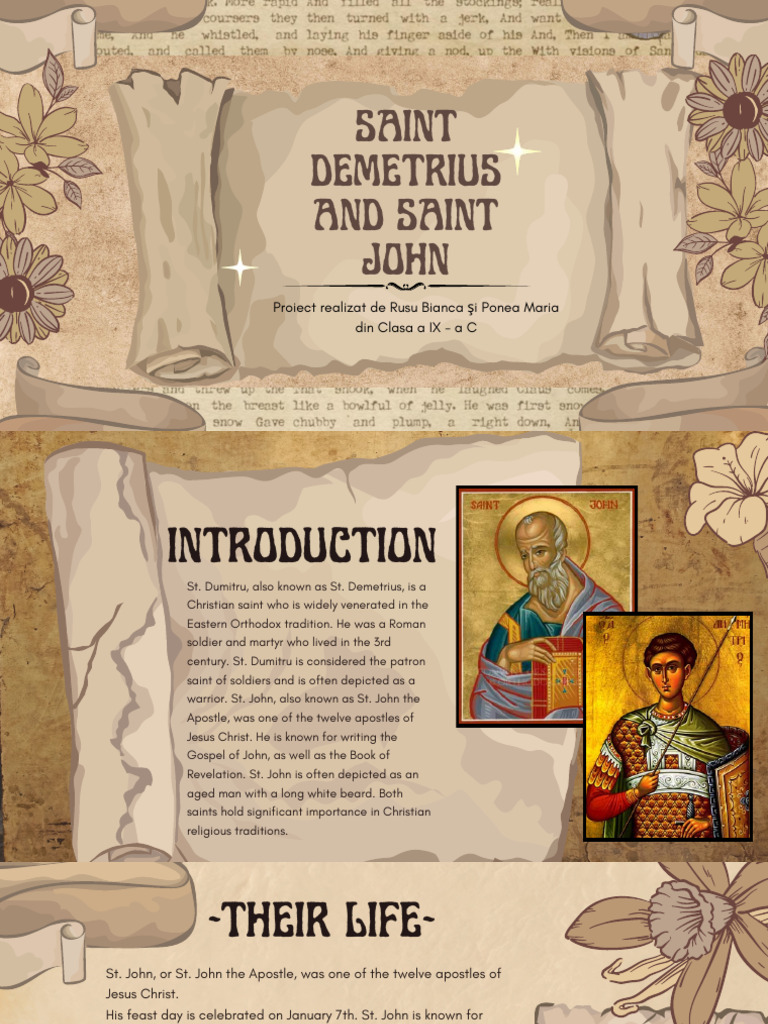 Saint Demetrius and Saint John 9C | PDF