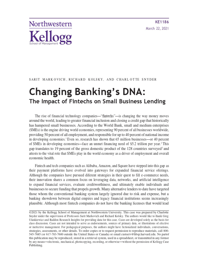 Case Study Banking DNA PDF | PDF | Loans | Credit Card