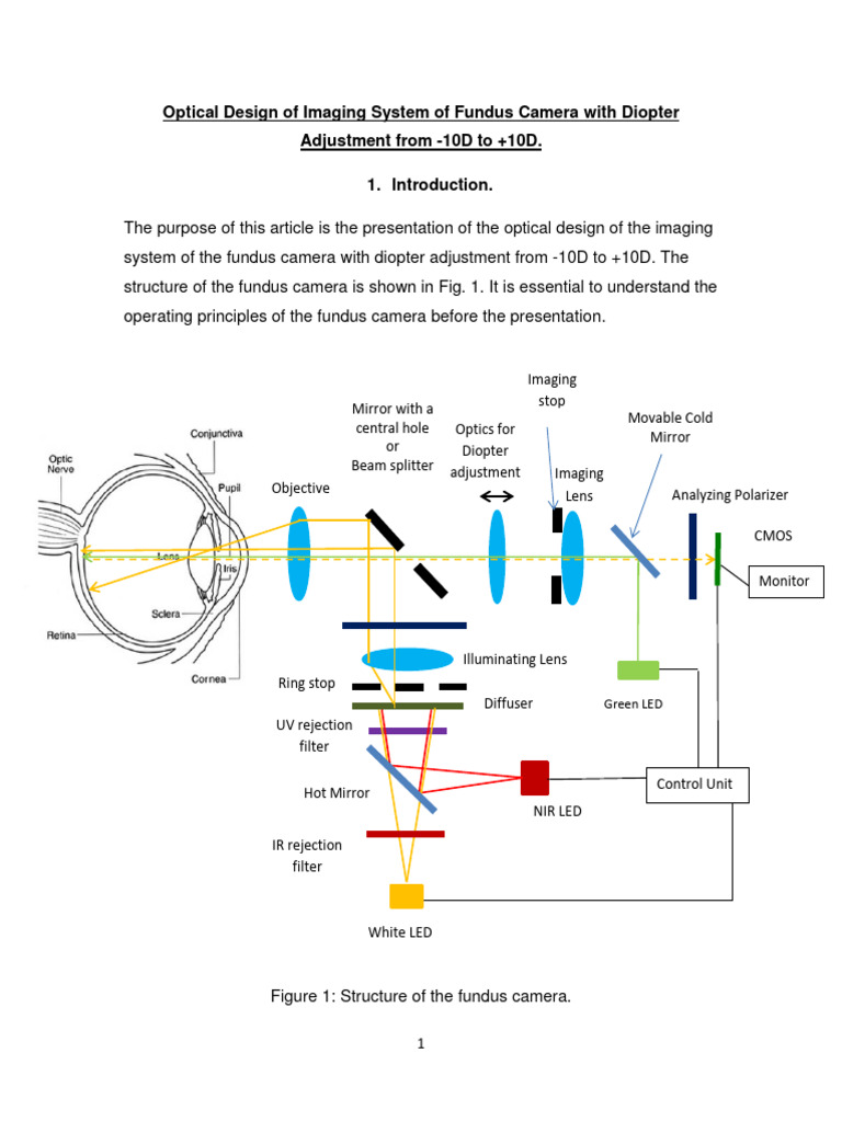 Fundus Camera Optical Design Overview | PDF | Optics | Mirror