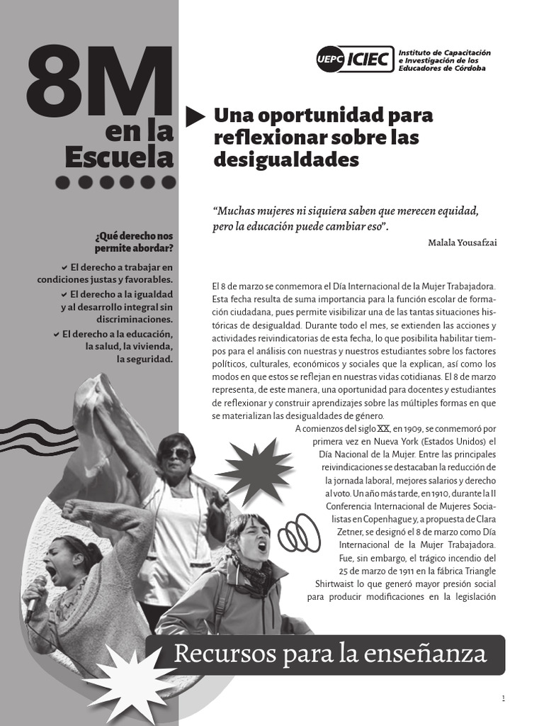 Cartilla 8M Ano 2024 | PDF | Mujer | Enseñando