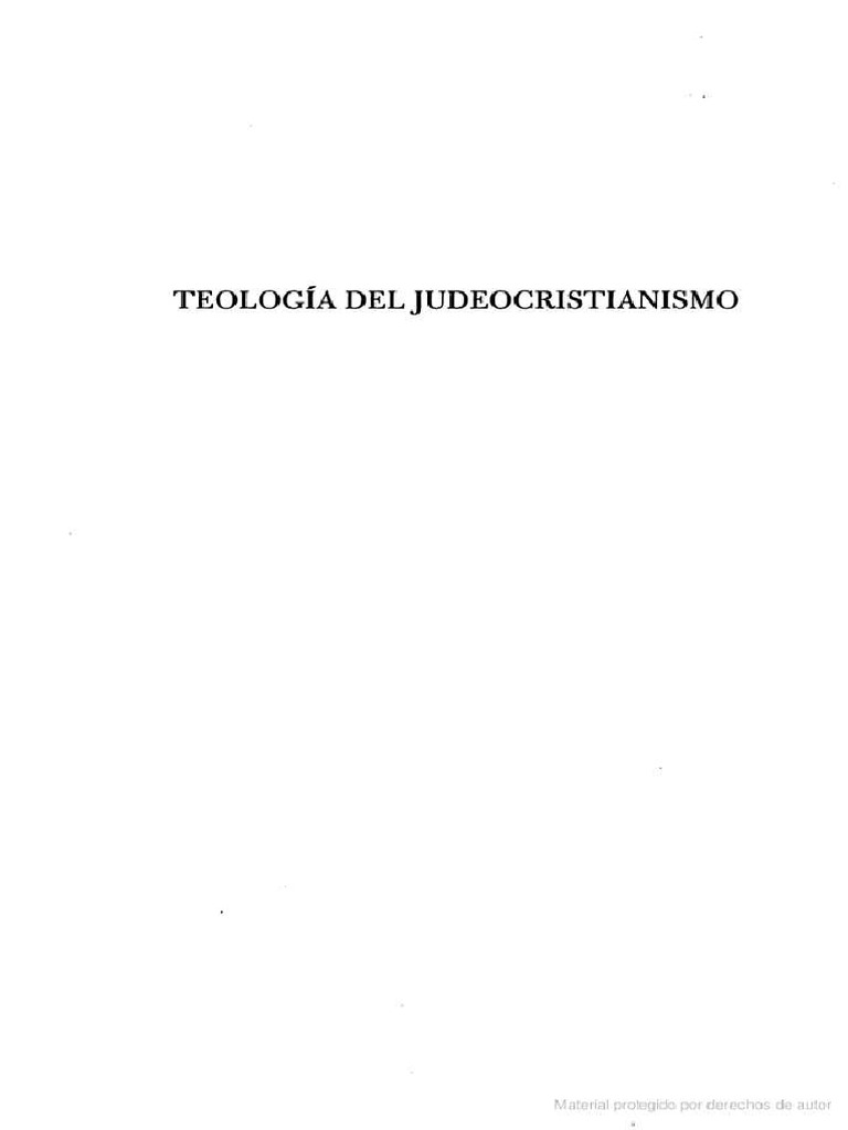 Jean Danielou - Teología Del Judeocristianismo | PDF