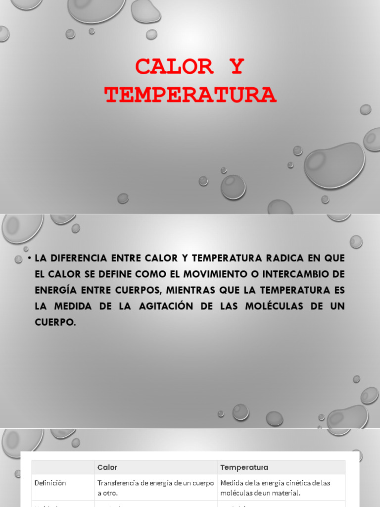 Calor y Temperatura | PDF | Calor | Temperatura
