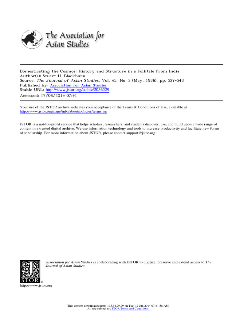 Indian Folktale Structure Analysis | PDF | Folklore | Vedas