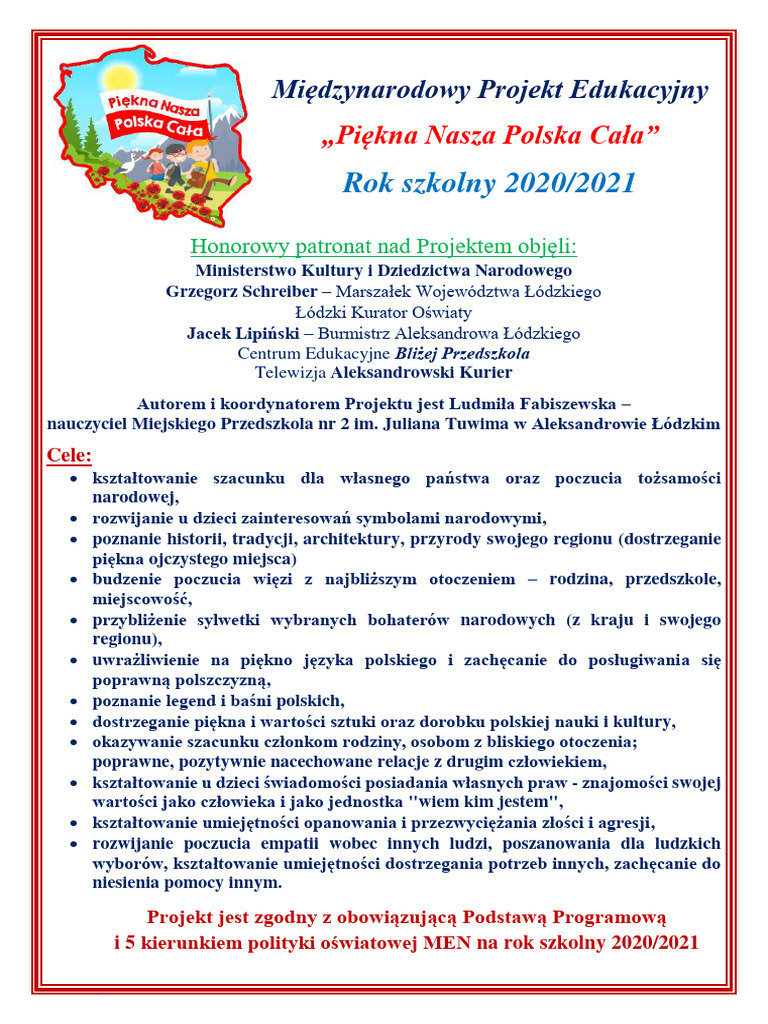 Regulamin Projektu - 2020-2021 | PDF