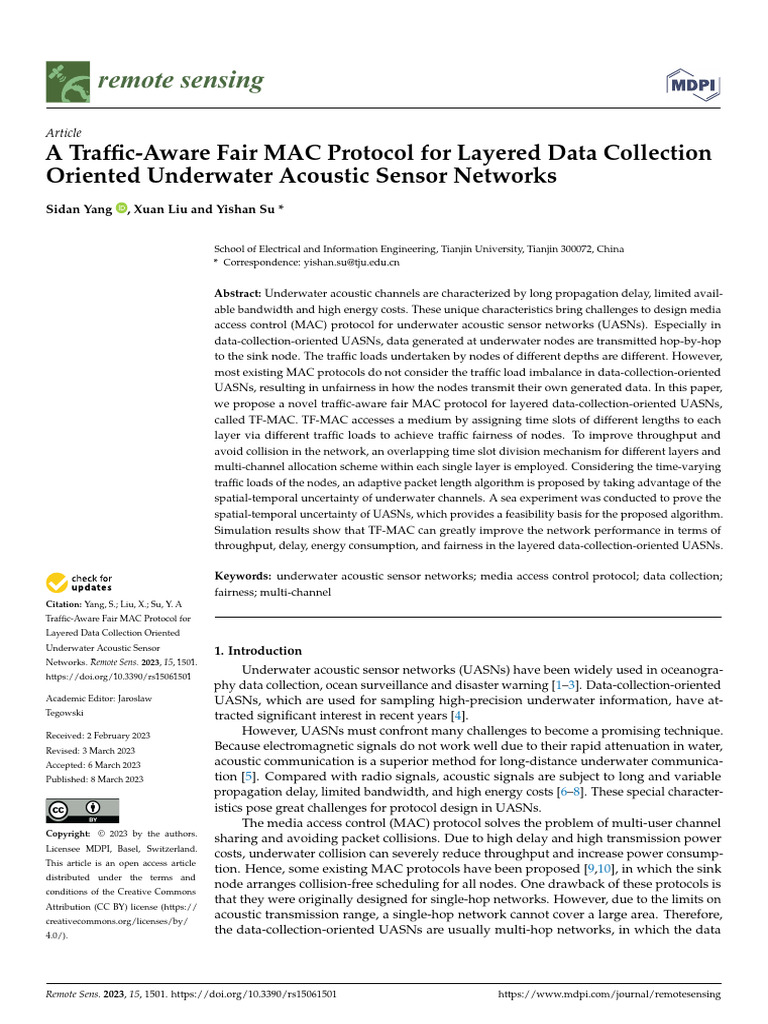 A Traffic Aware Fair Mac Protocol For Layered Data Pdf Computer Network Network Congestion