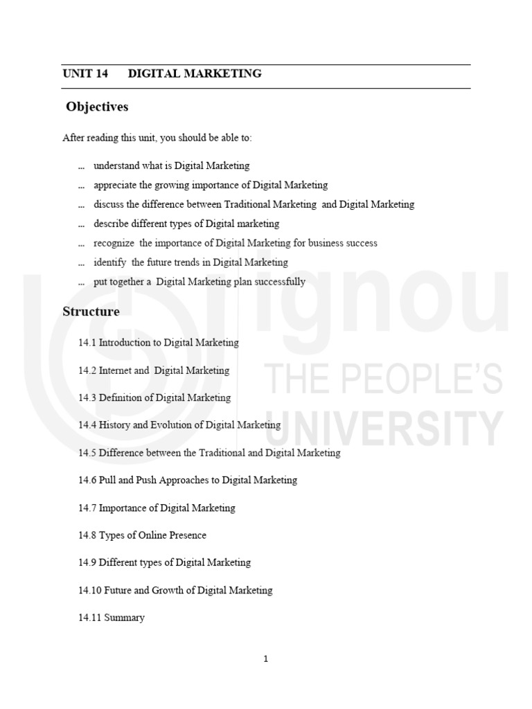 Unit 14 | PDF | Search Engine Optimization | Digital Marketing