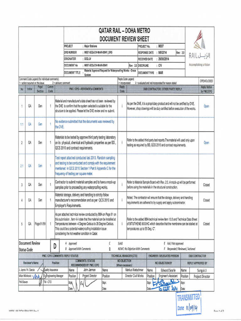 M007 Soq Civ Mar 00041 - Rev2.0 | PDF | Technology & Engineering