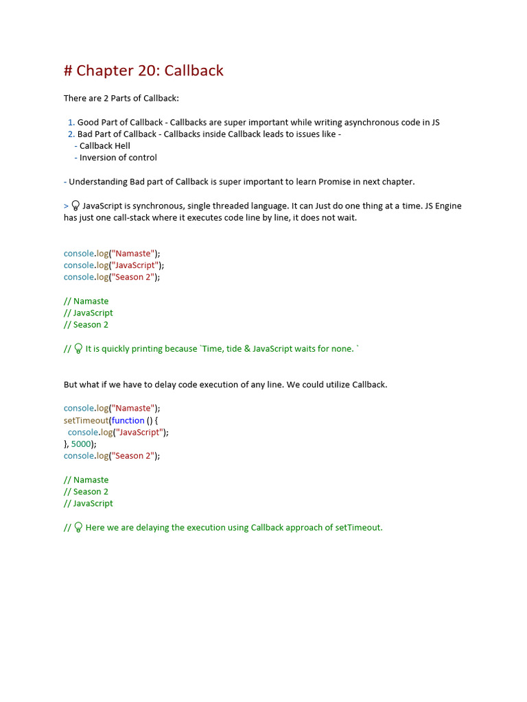 JavaScript Callback Challenges | PDF | Java Script | Computer Programming