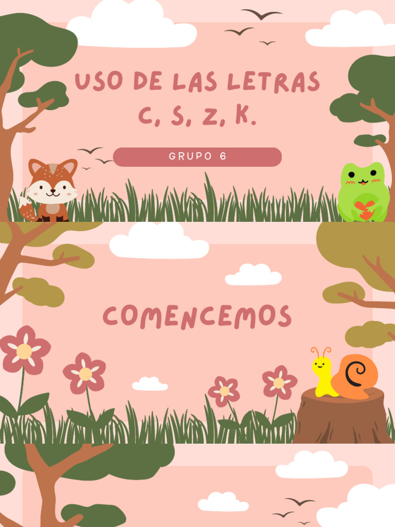 Uso de Las Letras C, S, Z, K | PDF | Sustantivo | Verbo
