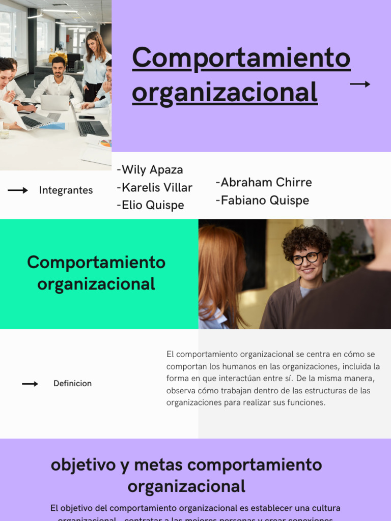 Comportamiento Organizacional | PDF | Comportamiento organizacional ...
