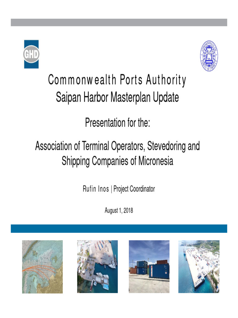 Saipan Port Masterplan Presentation For Port Operators Conference 8-1 ...