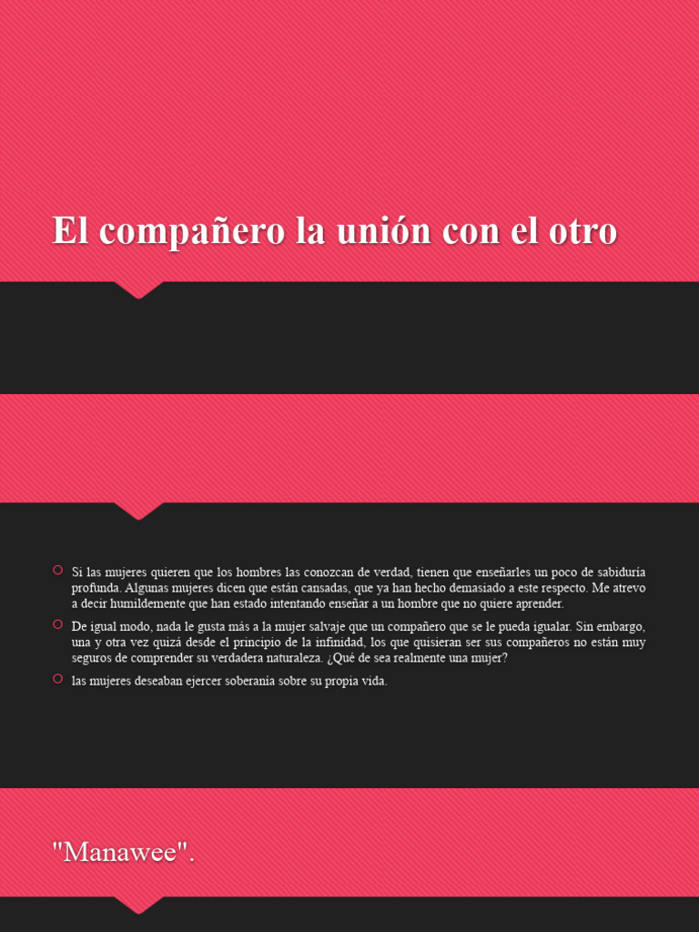 El Compañero La Unión Con El Otro | PDF | Amor | Psique (psicología)