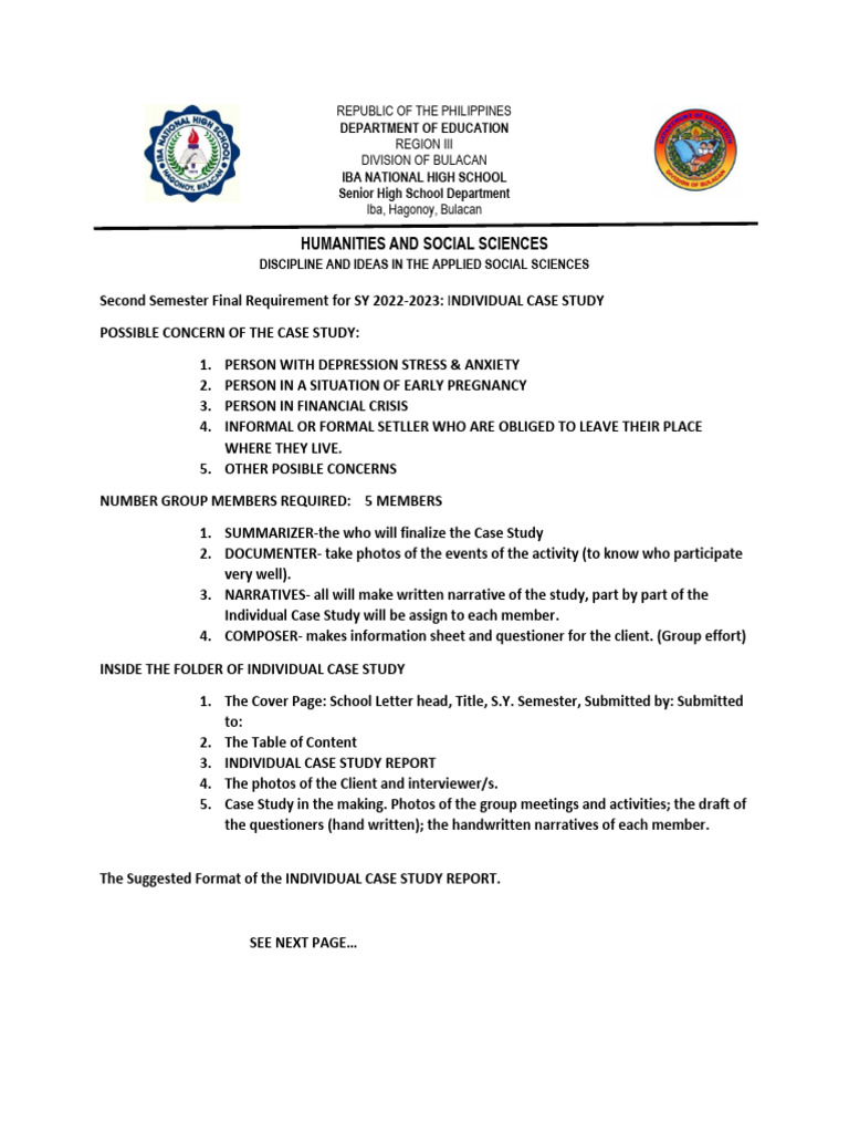 Individual Case Study Report | PDF