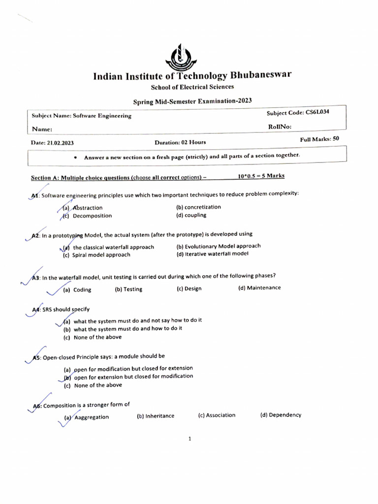 MIDSEM_2023 | PDF | Software Engineering | Computing