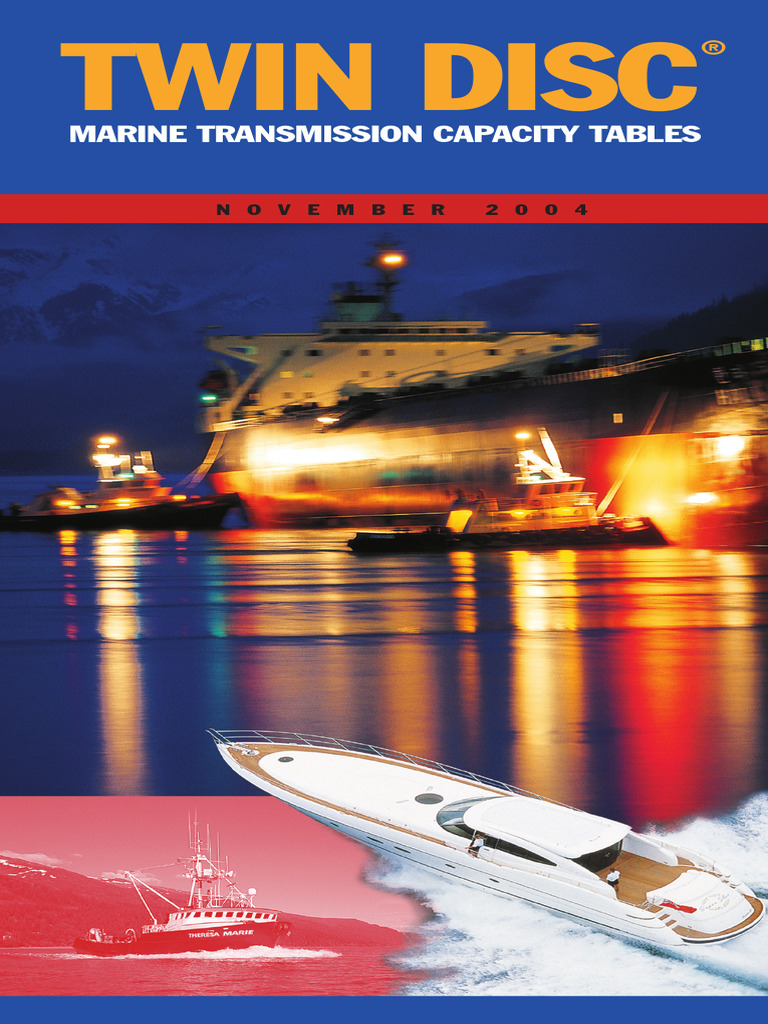 Twin Disc Product Guide 2004 Nov | PDF | Horsepower | Vehicle Technology
