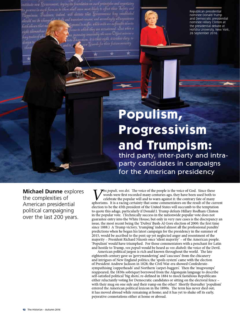 Historian 131 Michael Dunne | PDF | People's Party (United States ...