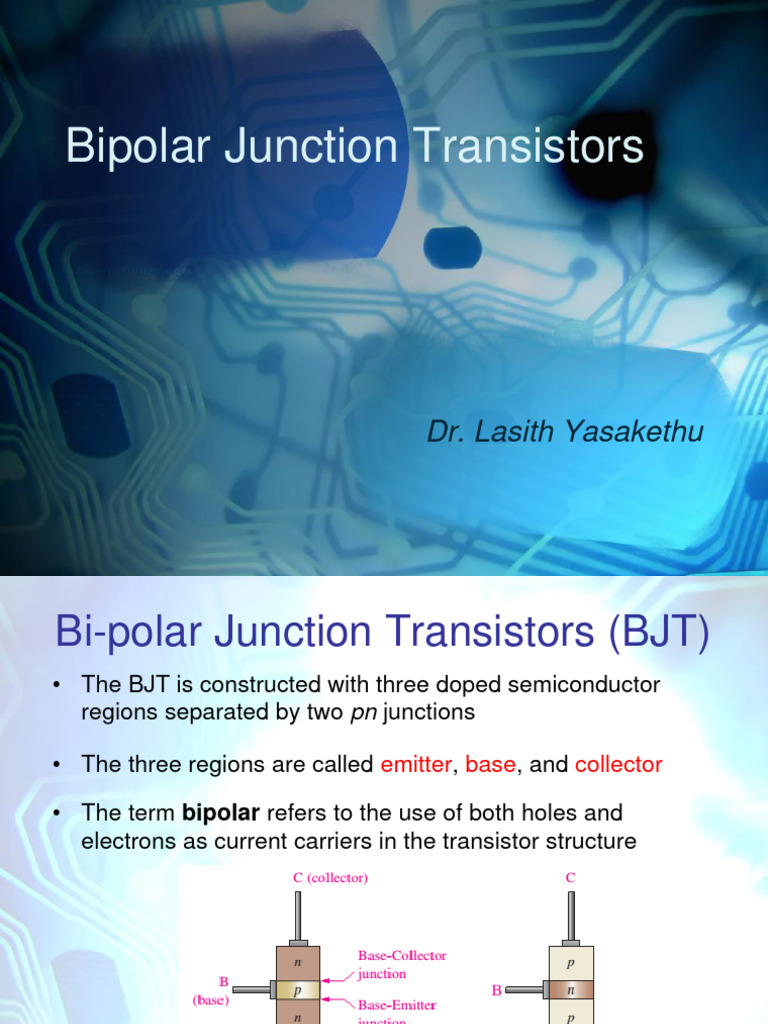 Bjts And Applications Pdf Bipolar Junction Transistor Electrical Components