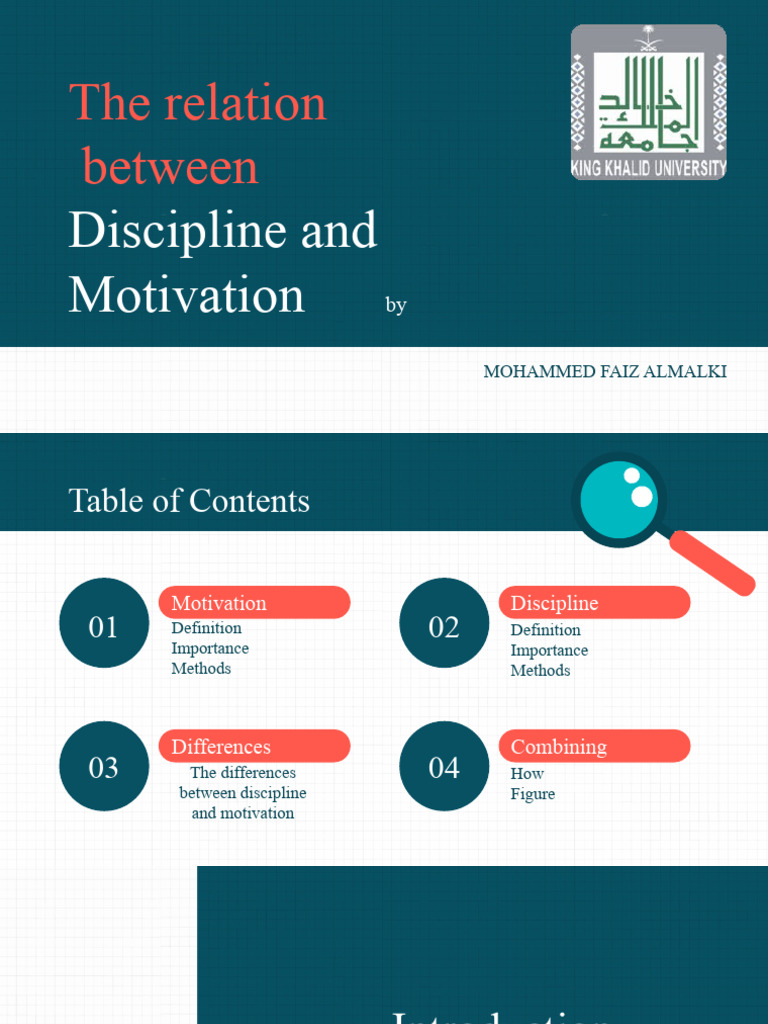 The Relation Between Discipline and Motivation | PDF | Disciplines ...