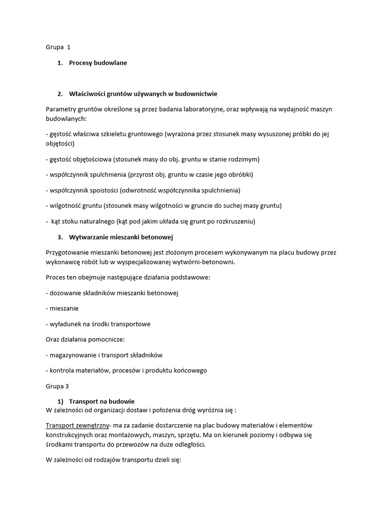 Opracowanie TRB | PDF