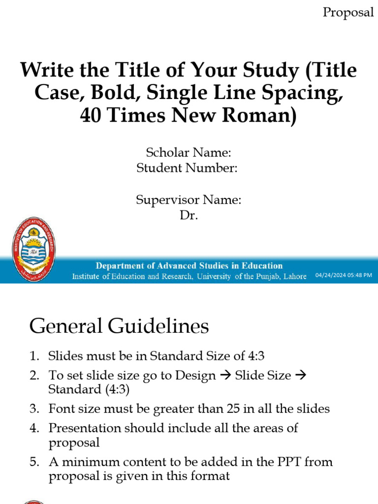 Write The Title of Your Study (Title Case, Bold, Single Line Spacing ...