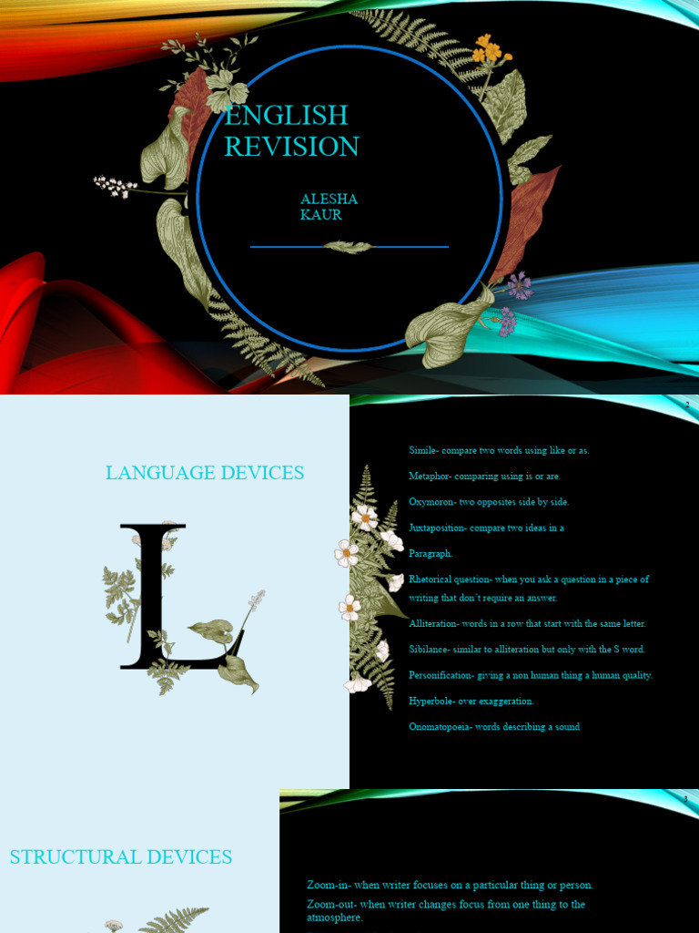 English Revision Resource | PDF