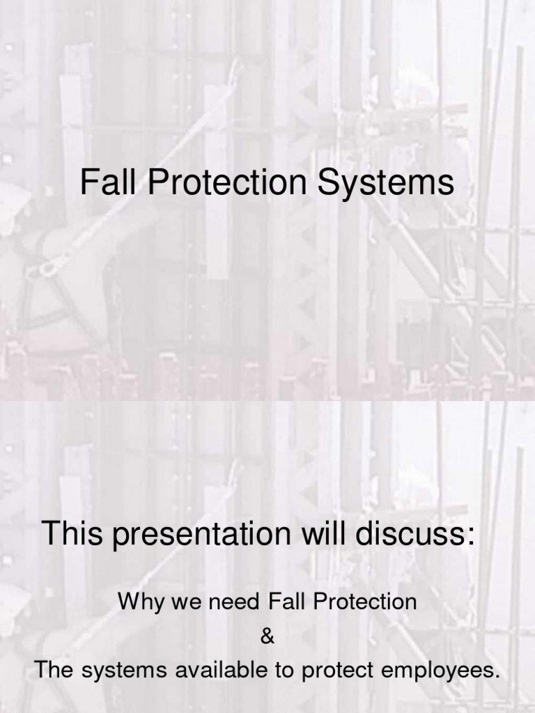 FALL PROTECTION SYSTEMS | PDF