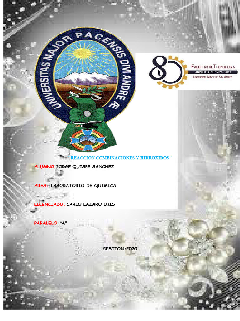 Reaccion Combinaciones Coregido | PDF | Hidróxido de sodio | Pólvora