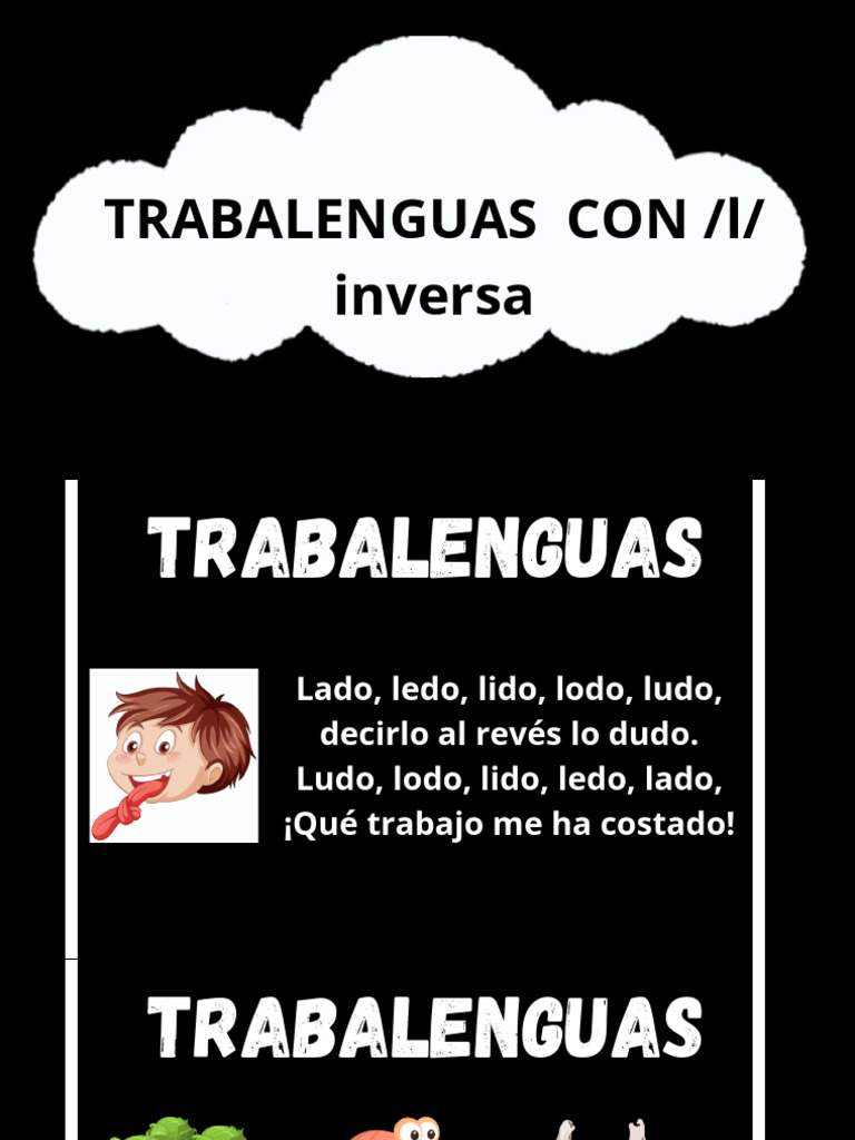TRABALENGUAS CON L Inversa | PDF