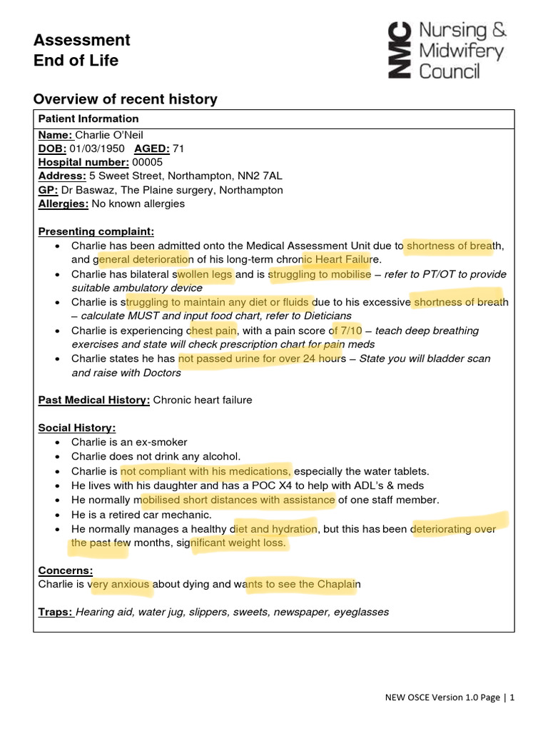 Eol Case Compilation | PDF | Nursing | Pain