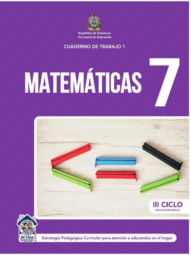 Ct1 Matematicas 7mo Grado Se 2020 | PDF | Educación primaria