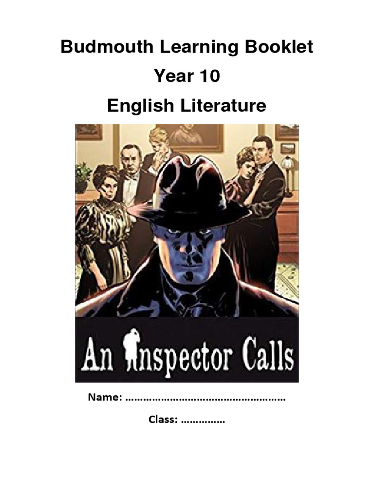 Year 10 English Lit: An Inspector Calls | PDF