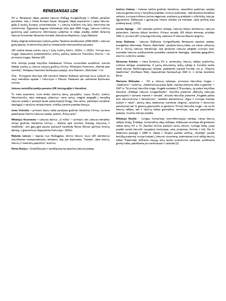 LDK Renesansas | PDF