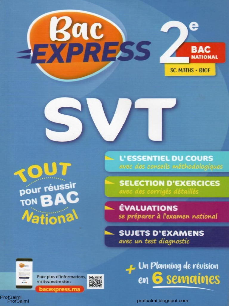 Bac - Express - SVT - SM - Profsalmi - Reponse | PDF