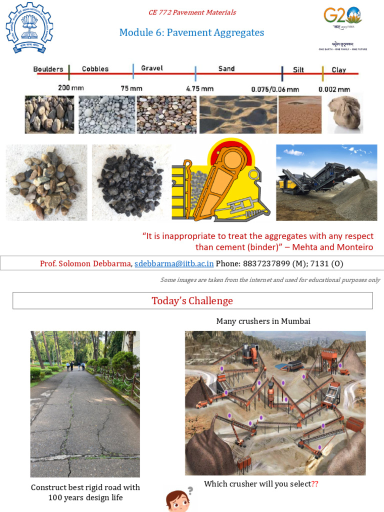 Ce 772 Module 6 Pdf Concrete Construction Aggregate