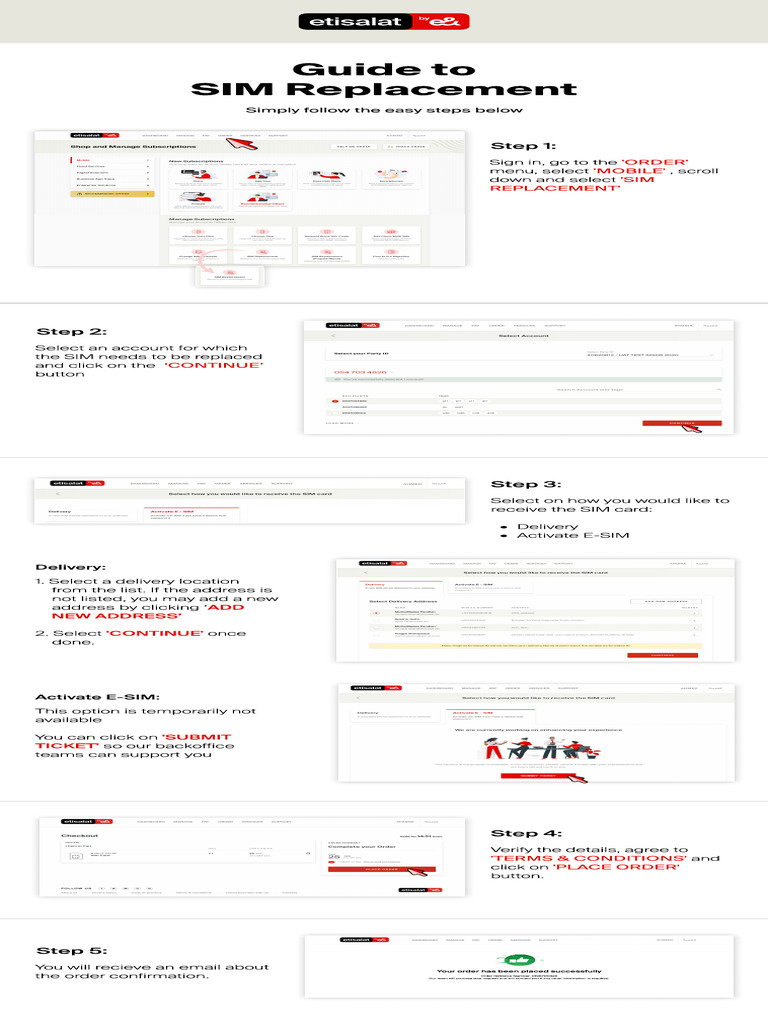 Sim Replacement Process Guide Pdf Computing